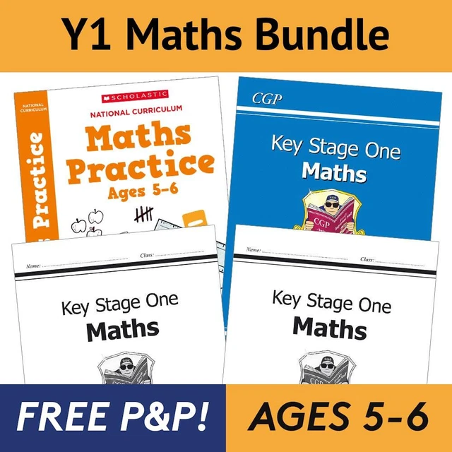 YEAR 1 MATHS Workbooks for 2023 - Books Bundle - Ages 5-6 - with ...