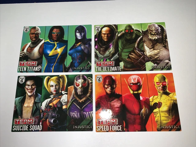 INJUSTICE GODS AMONG Us Arcade, Team Cards Suicide Squad, Speed Force ...