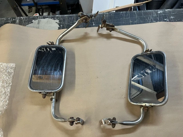 67-79 FORD TRUCK F100 F250 F350 West Coast JR Junior Stainless Mirrors ...