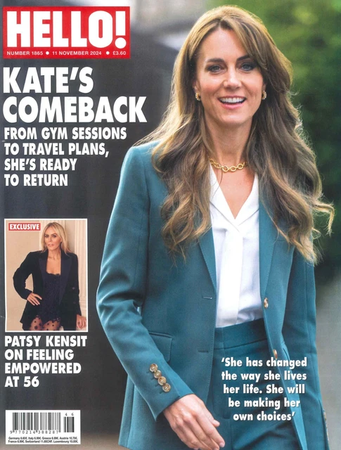 HELLO! MAGAZINE PRINCESS Kate Cover, Patsy Kensit, Nicole Kidman, Royal ...