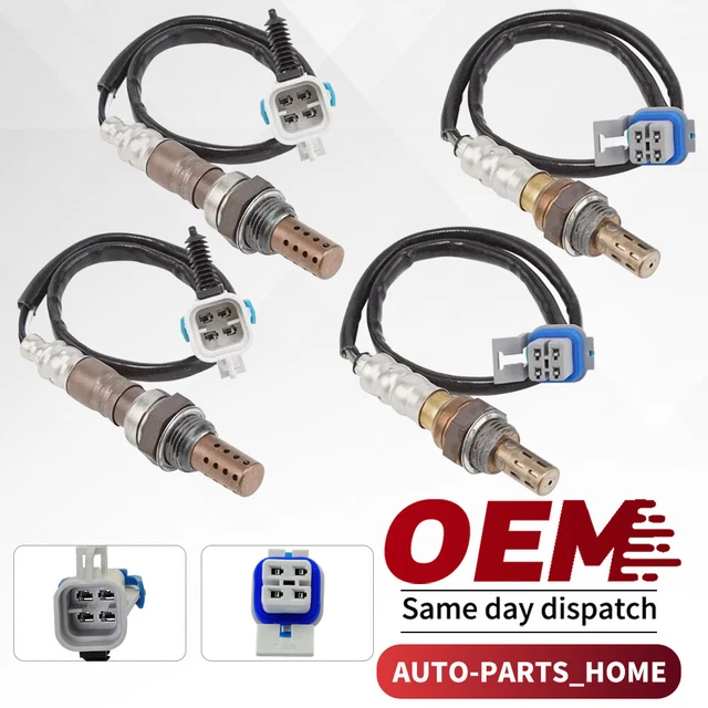 4PCS UPSTREAM&DOWNSTREAM O2 Oxygen Sensor For GMC Yukon Chevy Silverado ...
