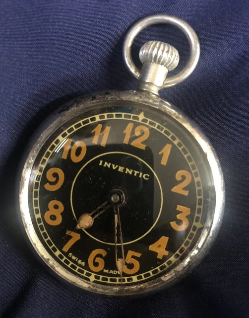 VINTAGE INVENTIC POCKET Watch SWISS Made Keeps Good Time $31.00 ...