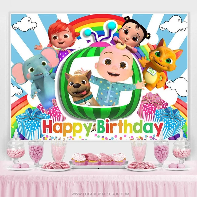 CARTOON HAPPY CHILDREN Happy Birthday Party Backdrop $37.90 - PicClick AU