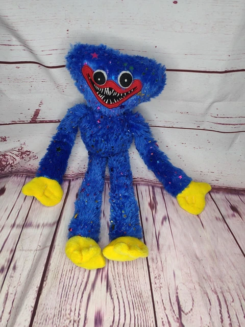 POPPY PLAYTIME HUGGY Wuggy Blue With Sparkle specks 16" Plush Soft Toy ...