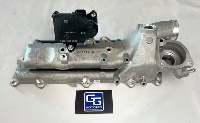 GENUINE MERCEDES OM642 intake manifold/inlet bridge with servomotor ...