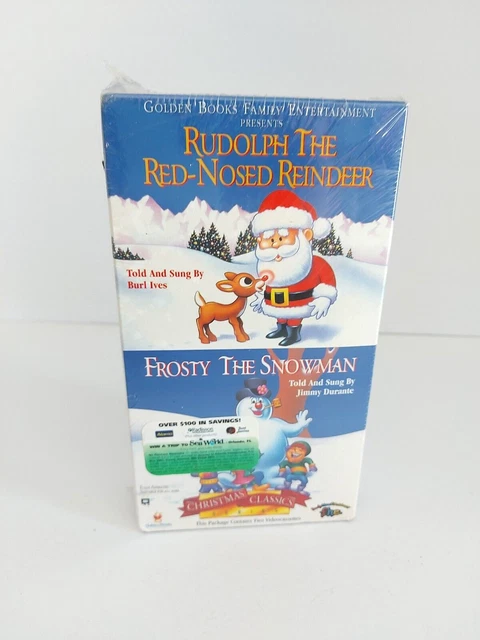 VHS RUDOLPH THE Red Nosed Reindeer & Frosty the Snowman Christmas ...
