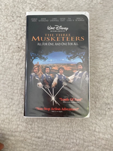 THE THREE MUSKETEERS (VHS, 1994) All for one and one for all Clamshell ...