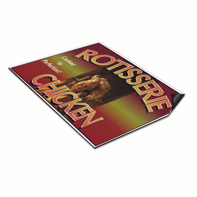 CAR MAGNET SET of 2 Rotisserie Chicken Restaurant Cafe Bar Industrial ...