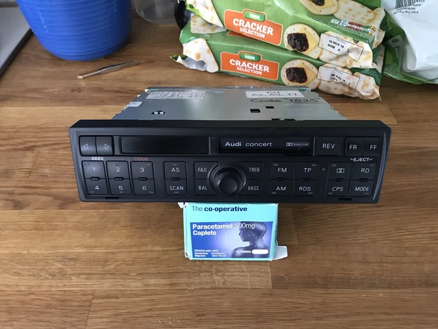 GENUINE AUDI TT Mk1 Radio Tape Cassette Player*Headunit*Stereo*CODE INCLUDED*VGC £78.95 ...