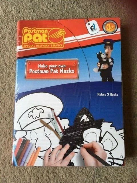 POSTMAN PAT SPECIAL delivery service MAKE YOUR OWN MASKS, colour ...