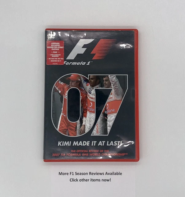 FORMULA ONE 1 F1 2007 Official Season Review DVD Kimi Raikonnen ...