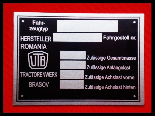 PANNEAU SIGNALÉTIQUE // UTB UTOS universel tracteur panneau ...