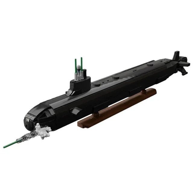 MILITARY NUCLEAR SUBMARINE Building Block Set MOC Virginia Class ...