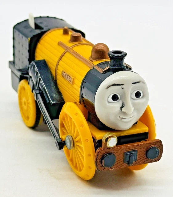 THOMAS FRIENDS Trackmaster Motorized Train Stephen The Rocket Mattel ...