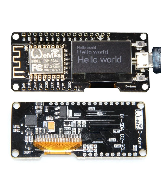 NODEMCU WEMOS WIFI ESP8266 ESP-12F CP2102 Scheda Micro USB +0,96 NODEMCU WEMOS WIFI ESP8266 ESP-12F CP2102 Scheda Micro USB +0,96