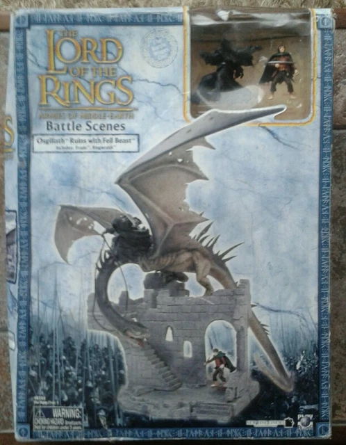 LOTR ARMIES OF Middle Earth Battle Scene Osgiliath Ruins Fell Beast £79 ...