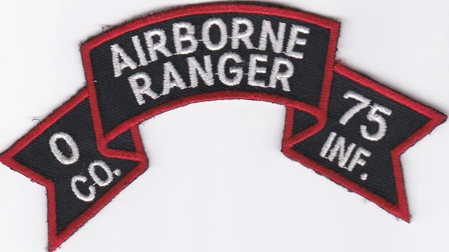 US ARMY UNIFORM Patch,Airborne Ranger,O Company,75th Infantry Regiment ...