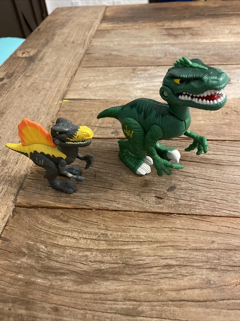 JURASSIC WORLD TRACKER bleu Velociraptor Spinosaurus Dino Playskool ...