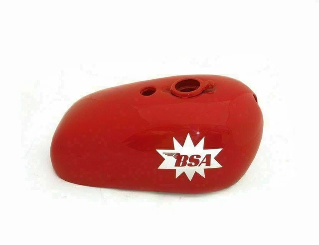 GAS PETROL FUEL Tank For Bsa A65-25Ph Spitfire Hornet 1964 Red & Cap @V ...