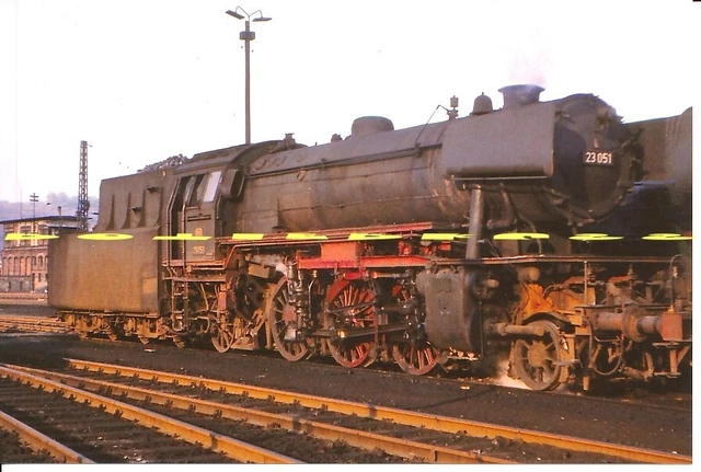 FARB-FOTO DB DAMPFLOK 23 051 Saarbrücken Hbf 1967 EUR 5,00 - PicClick DE