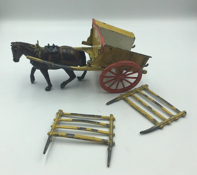 BRITAINS TUMBREL CART With Hay Racks And Horse. $13.39 - PicClick AU