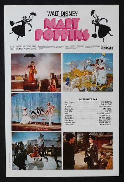 WALT DISNEY / MARY POPPINS 1964 scenario pressbook film cinéma EUR 15 ...