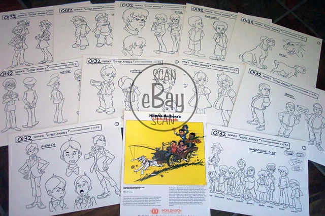 LITTLE RASCALS CARTOON ANIMATORS' MODEL SHEETS HANNA BARBERA Art ...