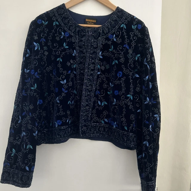 COLLAGE BY SIMON Ellis Timeless Velvet Embroidered Jacket £28.50 ...