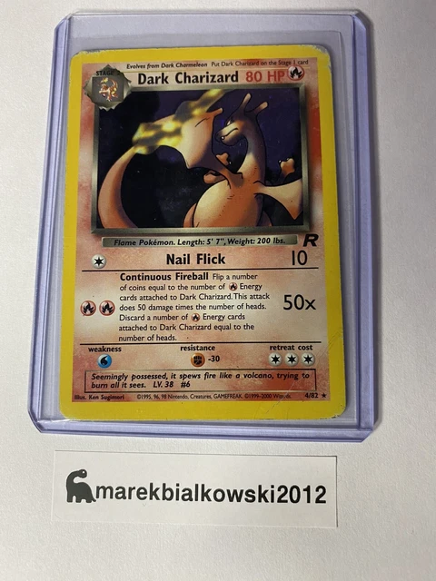 DARK CHARIZARD POKEMON Card 4/82 Team Rocket Holo $109.99 - PicClick CA