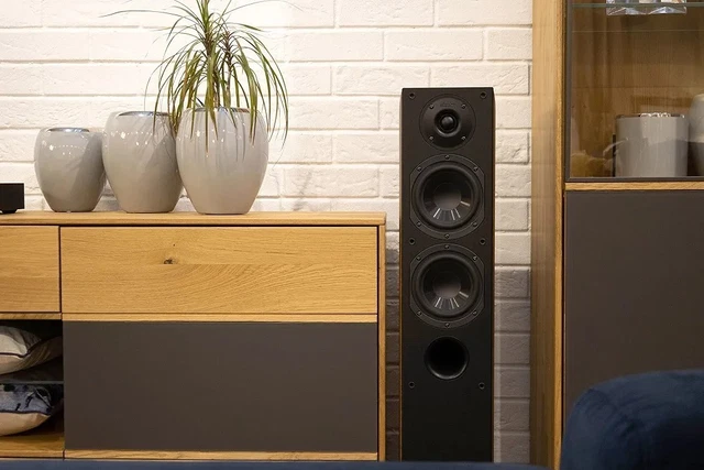 INDIANA LINE NOTA Xn Pair Of Floor-Standing Speakers In Black Oak New ...