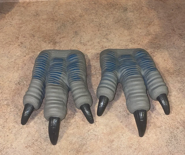 JURASSIC WORLD VELOCIRAPTOR Blue Raptor Dinosaur Claws Park Costume ...