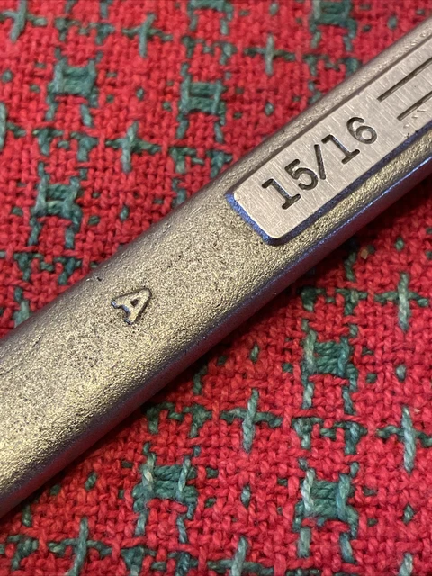 VINTAGE CRAFTSMAN BOX Wrench Rare A Forge Mark 15/16" 1” =V= USA 🇺🇸 £24 ...