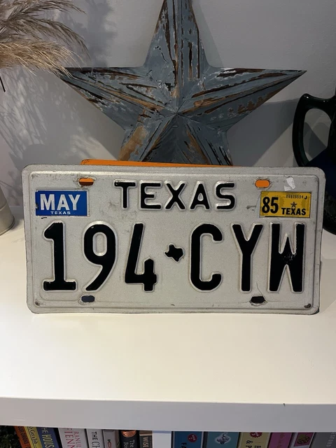 VINTAGE AMERICAN USA License Plate Classic Car Raised Letters ...