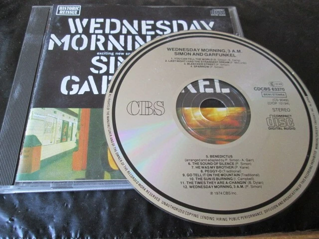 SIMON & GARFUNKEL - Wednesday Morning 3 Am 74 Japan Cd: No Barcode And ...