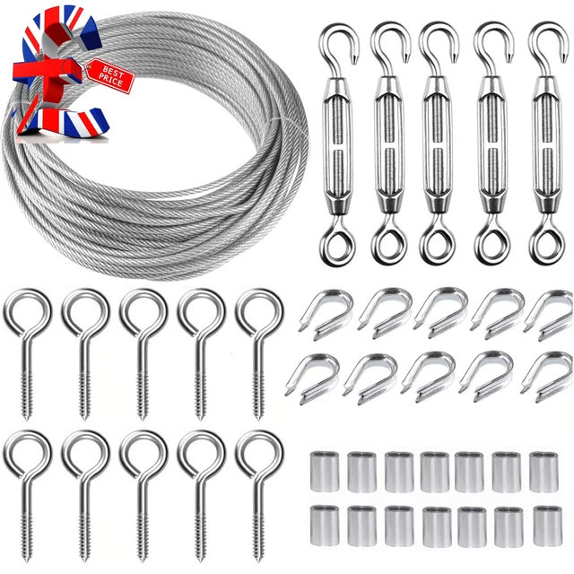 30M GARDEN WIRE for Climbing Plants, 2Mm PVC Coated Stainless Steel ...