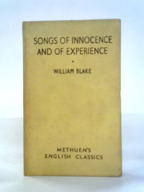 SONGS OF INNOCENCE and of Experience (William Blake - 1957) (ID:78926 ...