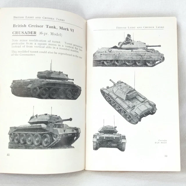 WW2 1943 BRITISH Tank Afv Recognition Manual War Office Churchill ...