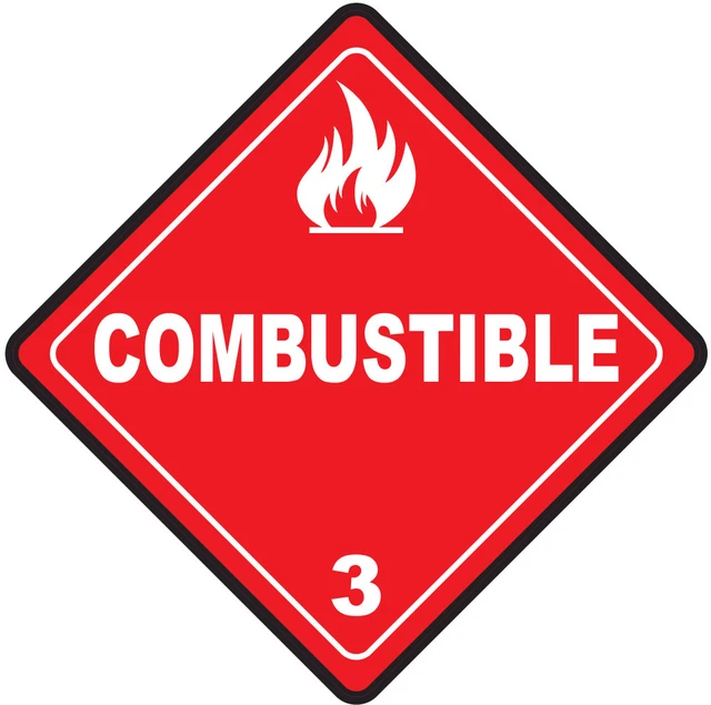45-200MM HAZARD WARNING Stickers Flammable Sign Safety COSHH HACCP ...