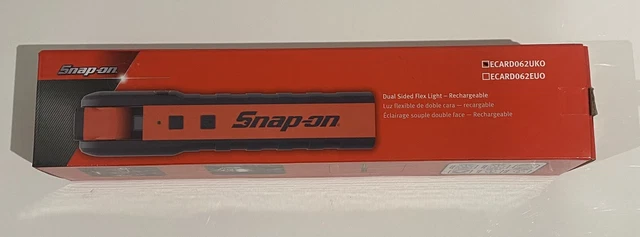 *NEW* SNAP ON Red Rechargeable Dual Sided Flex Light ECARD062UK0 Orange ...