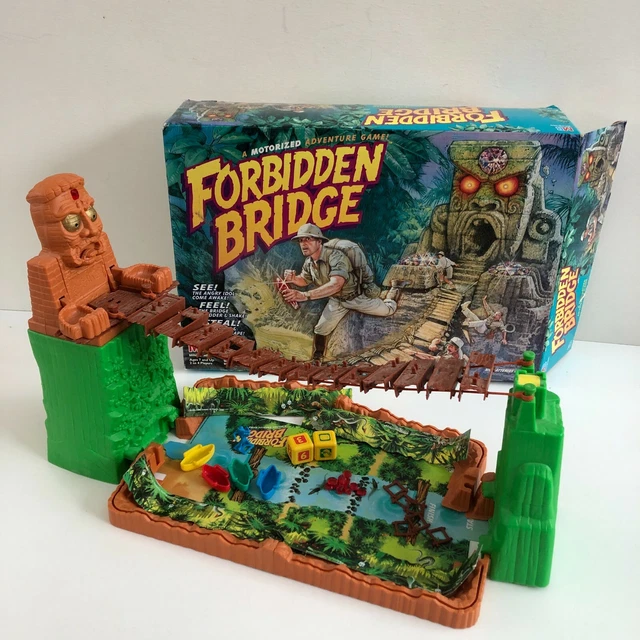 VTG FORBIDDEN BRIDGE Original Board Game Near Complete WORKS Milton ...