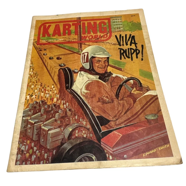 VINTAGE KARTING WORLD July 1965 Go-Kart Magazine Viva Mickey Rupp $9.95 ...