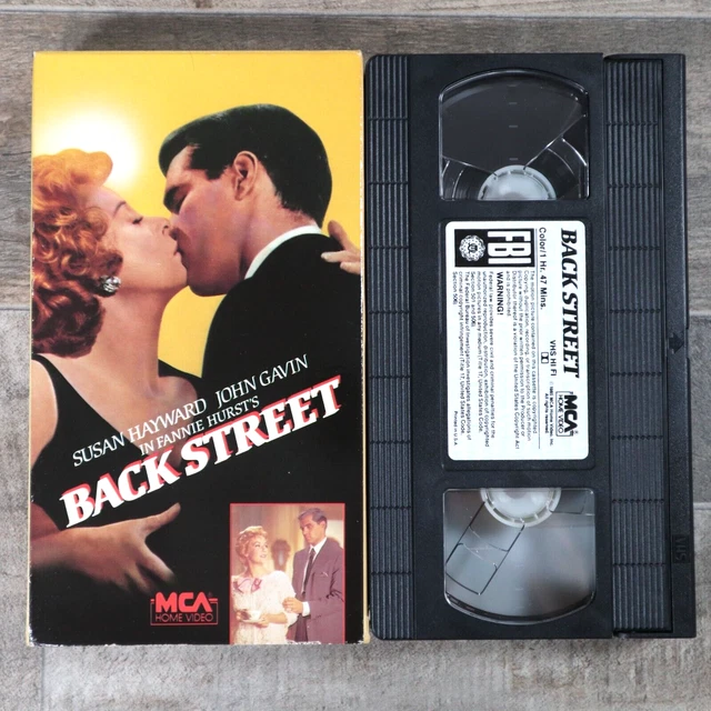 BACK STREET (VHS) Susan Hayward, John Gavin, Vera Miles. HTF 1961 Drama ...