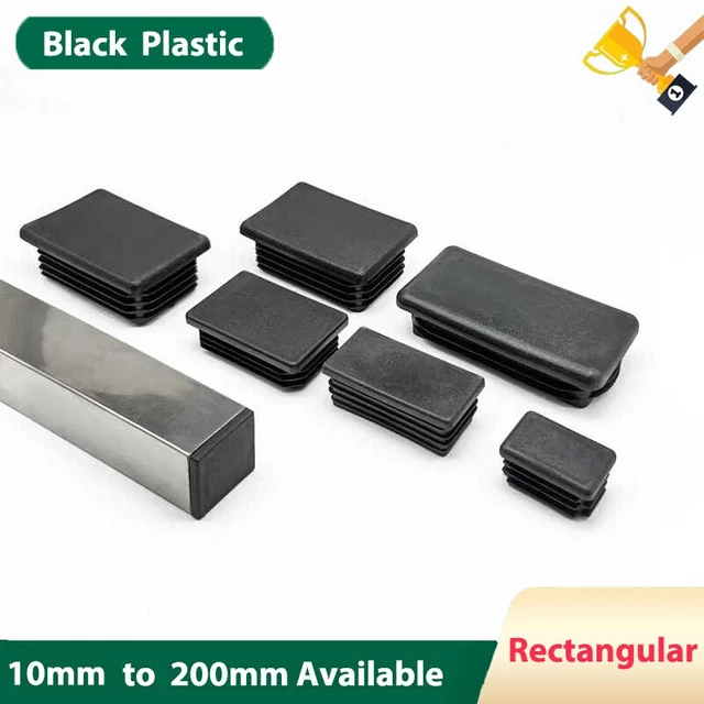 RECTANGULAR PLASTIC BLANKING End Caps Tube Pipe Plugs Box Section Bung ...