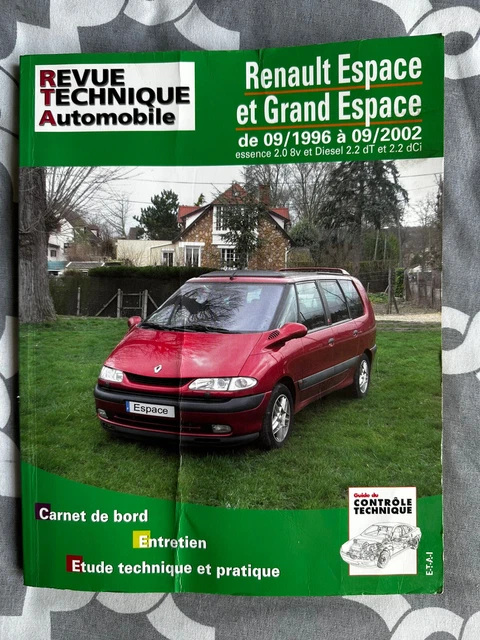 REVUE TECHNIQUE AUTOMOBILE RTA Renault Espace et Grand Espace 09/1996 à ...