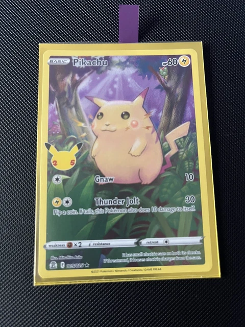 PIKACHU FULL ART Celebrations 25th Anniversary 005/025 Pokemon Card Pack Fresh EUR 3,44 ...