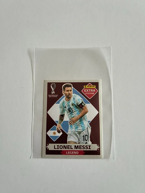 LIONEL MESSI - Panini Qatar 2022 FIFA World Cup - EXTRA STICKER LEGEND BASE £35.00 - PicClick UK