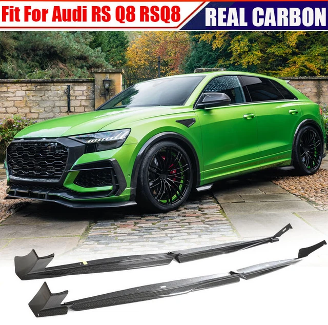 FIT FOR AUDI RS Q8 RSQ8 2021-2023 REAL CARBON FIBER Side Skirts ...