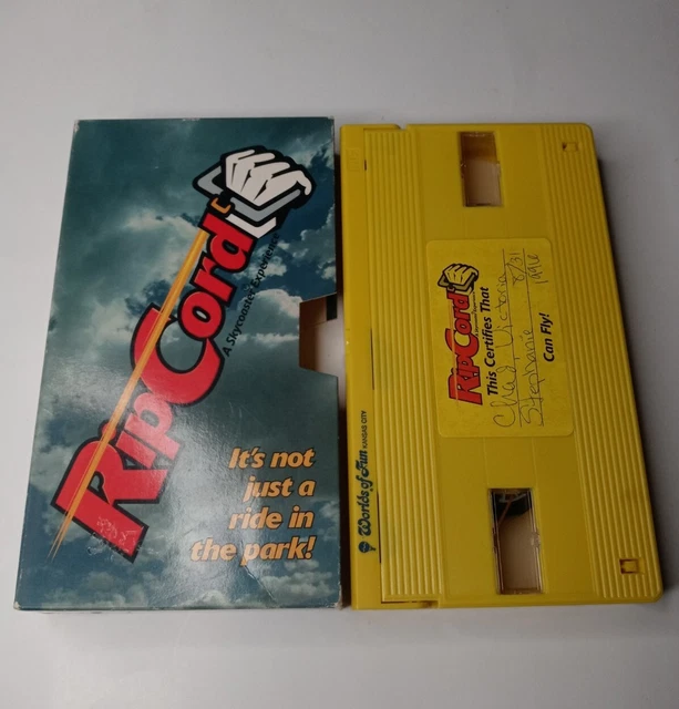 CEDAR POINT RIPCORD amusement park Skycoaster Experience VHS coaster ...