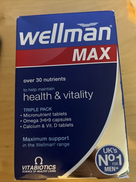 VITABIOTICS WELLMAN MAX - 84 Tablets/Capsules £9.00 - PicClick UK