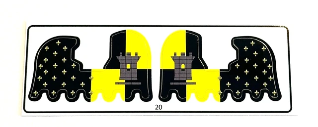 CUSTOM AUFKLEBER PFERDEDECKE Replacement Sticker Horse Barding Burg (20 ...